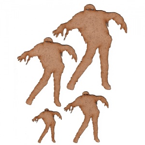 Zombie Wood Shape style 1 for altered art and craft projects